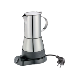 cilio electric espressomaker Aida for 6 cups in stainless steel